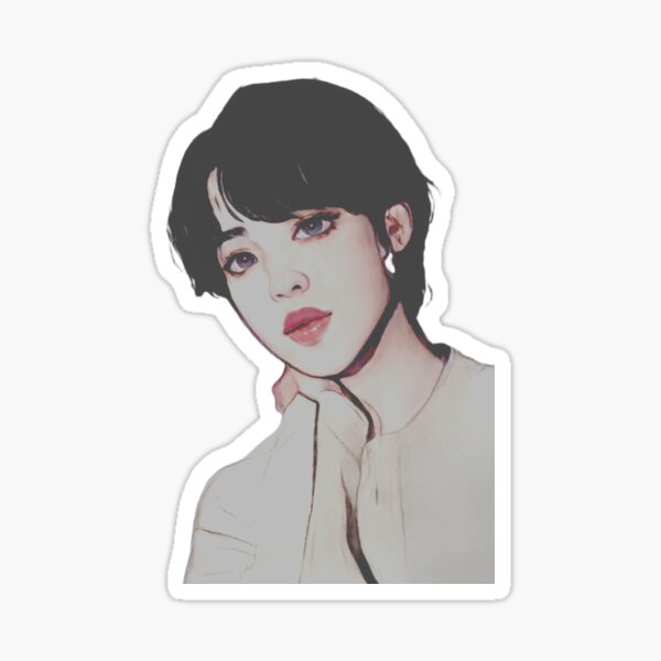 "BTS - Jimin " Sticker for Sale by Fangirlismee | Redbubble