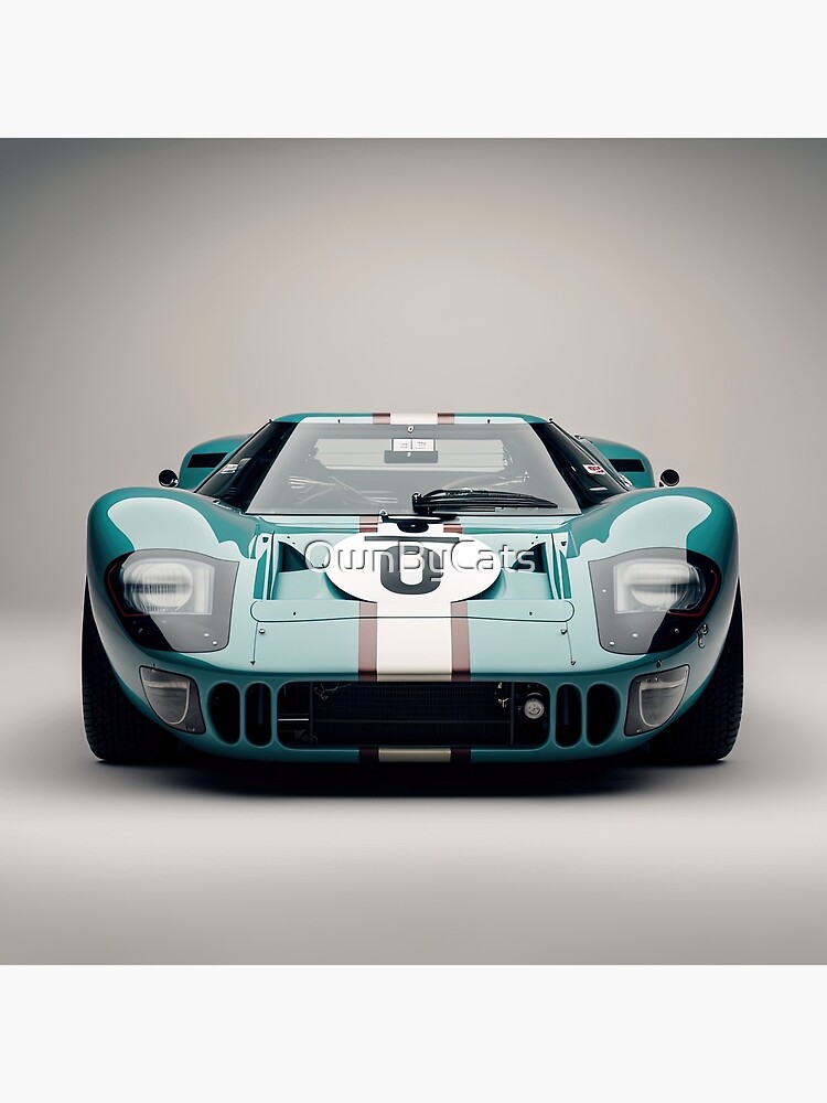 "Ford GT40 Front View, Green & Front View" Poster for Sale by OwnByCats ...