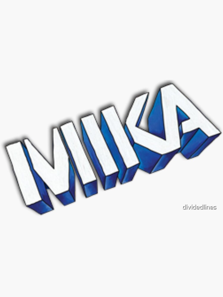 "MIKA logo sticker 01" Sticker for Sale by dividedlines | Redbubble