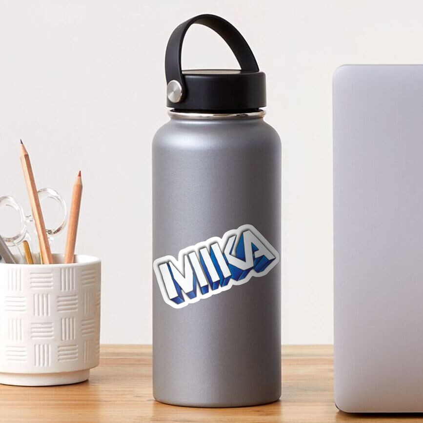"MIKA logo sticker 01" Sticker for Sale by dividedlines | Redbubble