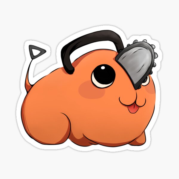 "Pochita (Chainsaw Man)" Sticker for Sale by Sophprano | Redbubble