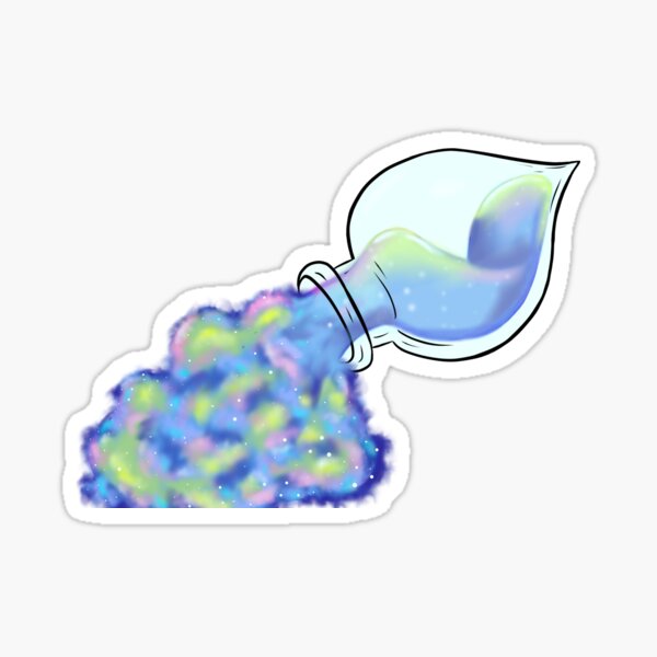 "Spilled Potion Bottle #1" Sticker for Sale by SquishyBeeArt | Redbubble