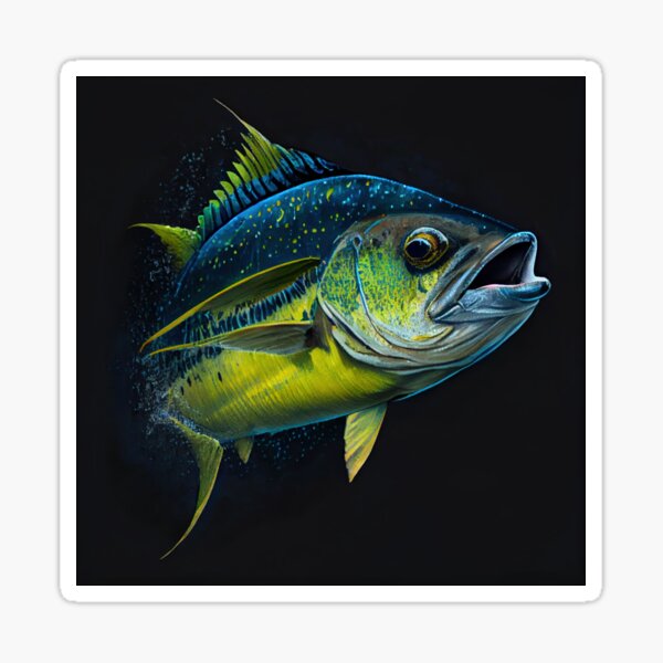 "Mahi Mahi - Fish" Sticker for Sale by CosmicScare10 | Redbubble