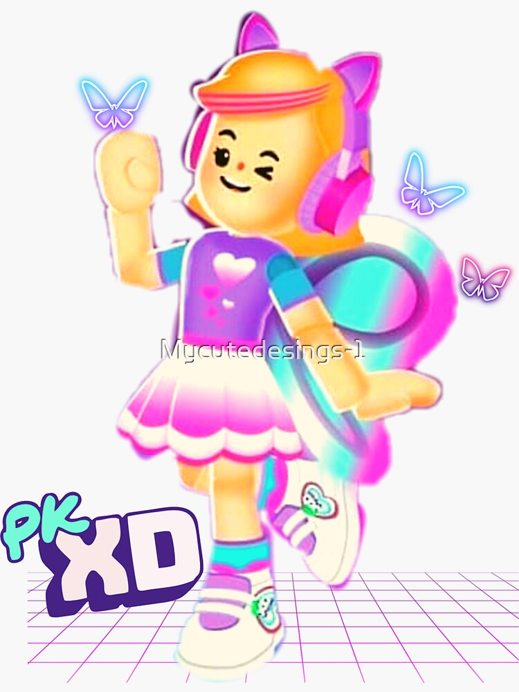 "PK XD, New game, pk xd kids game,pk xd for kids. PINK" Sticker for ...