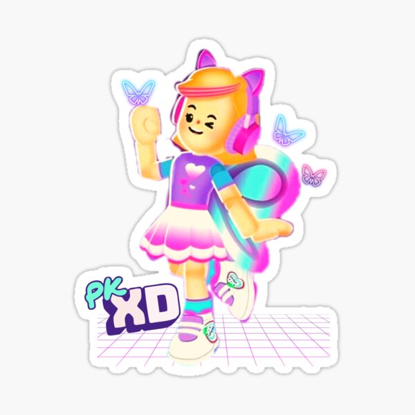 "PK XD, New game, pk xd kids game,pk xd for kids. PINK" Sticker for ...