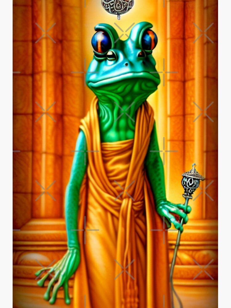 "Frog Monk" Sticker for Sale by PaigeCompositor | Redbubble