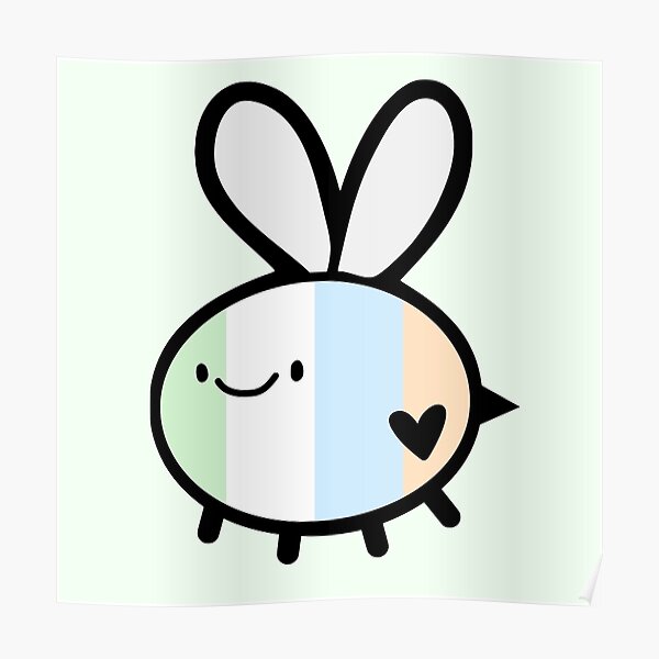 "Cute Happy Unlabeled Bee" Poster for Sale by b3y0u | Redbubble