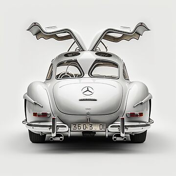 "Mercedes-Benz 300 SL “Gullwing” Rear View" Art Print for Sale by ...