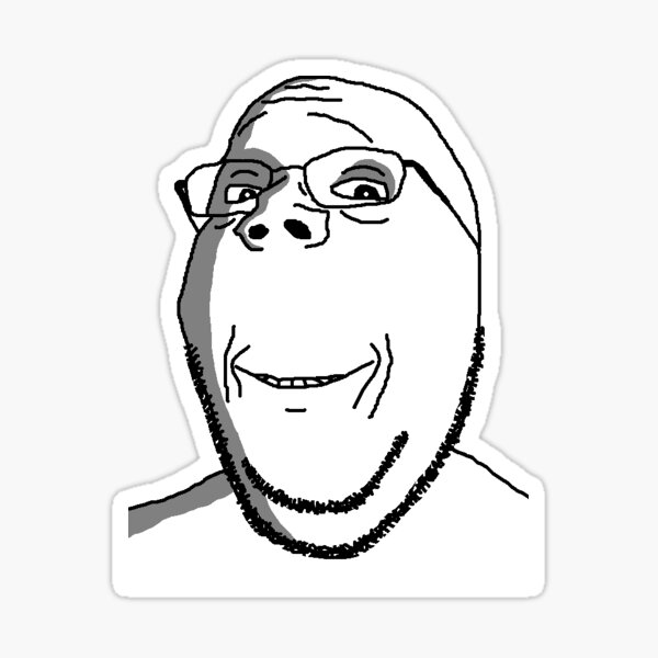 "Ominous Wholesomejak " Sticker for Sale by spva | Redbubble