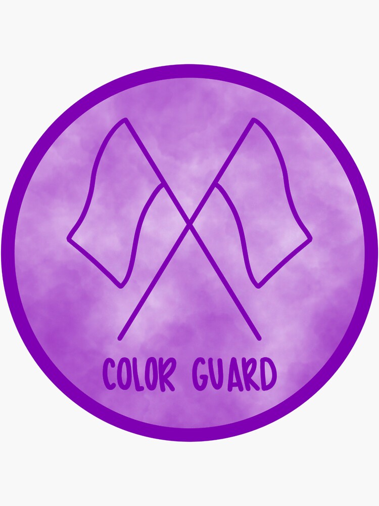 "Purple Color Guard Circle" Sticker for Sale by RumbleB | Redbubble