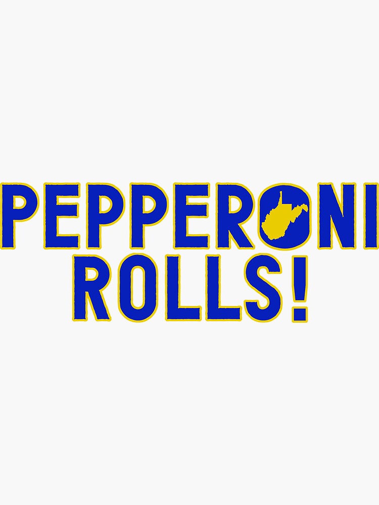 "Pepperoni Rolls" Sticker for Sale by CarynKeller | Redbubble
