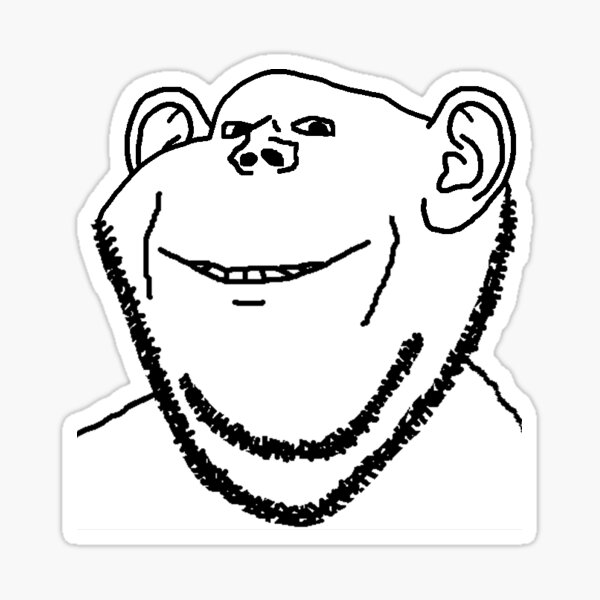 "Impish Soyjak Ears" Sticker for Sale by spva | Redbubble