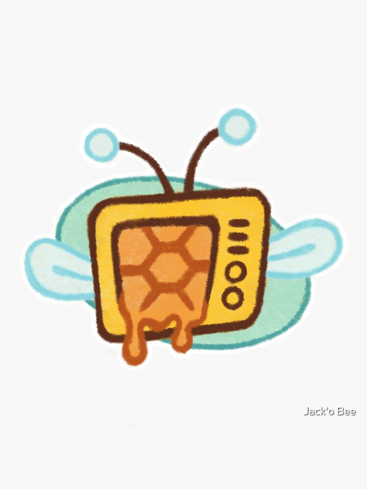 "Jack'o Bee TV" Sticker for Sale by Nejikomi | Redbubble