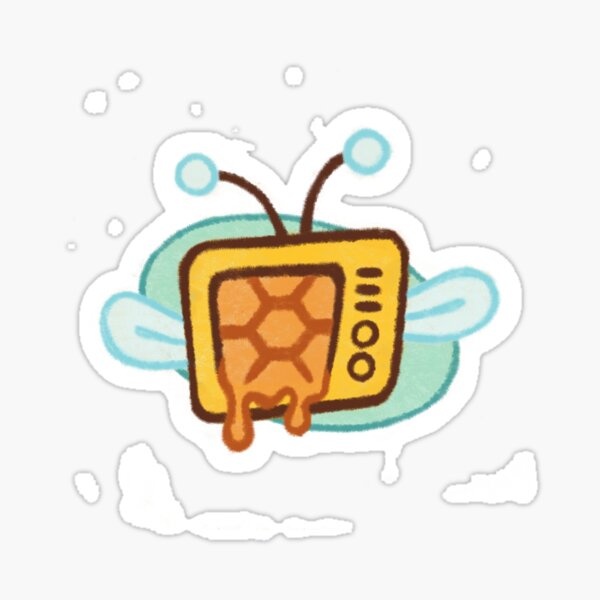 "Jack'o Bee TV" Sticker for Sale by Nejikomi | Redbubble