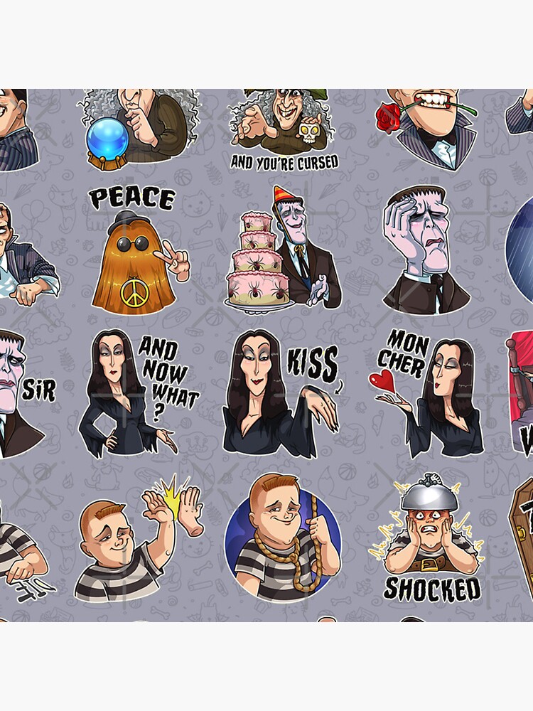 "Wednesday Addams family stickers 2022 " Sticker for Sale by ...