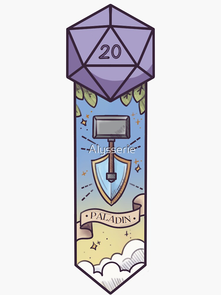 "Dungeons & Dragons Paladin" Sticker for Sale by Alysserie | Redbubble