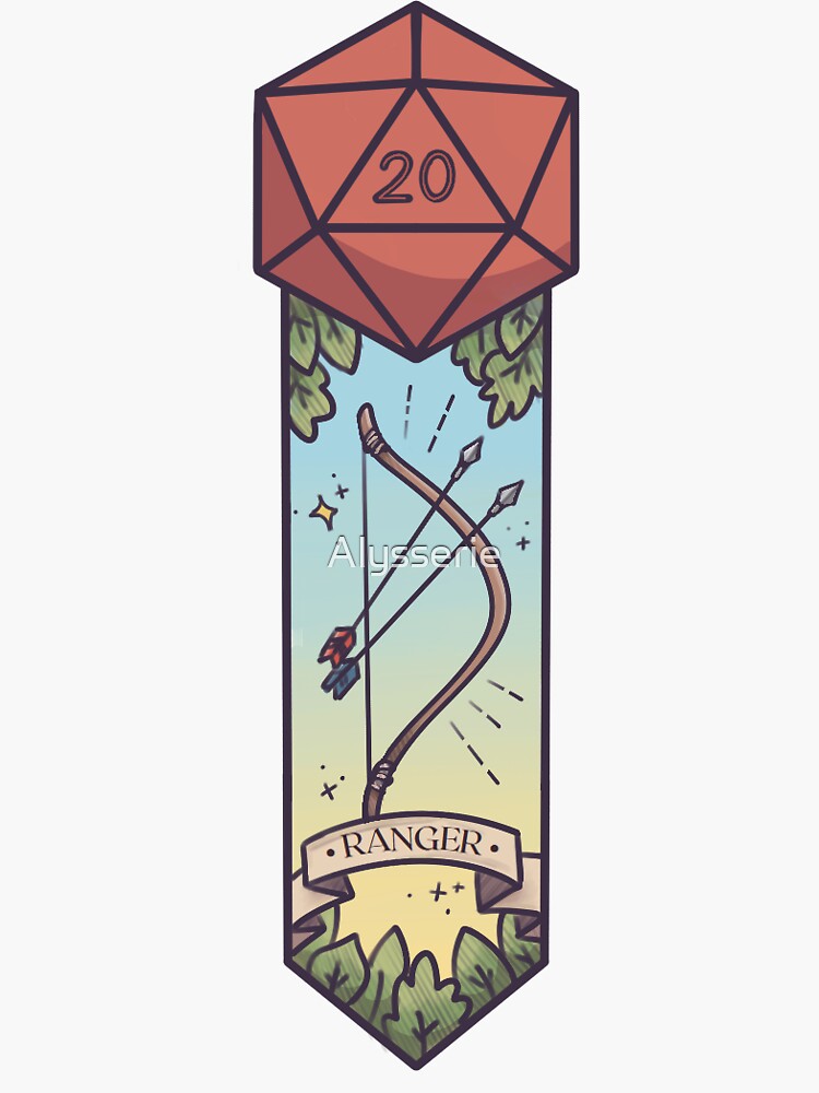 "Dungeons & Dragons Ranger" Sticker for Sale by Alysserie | Redbubble