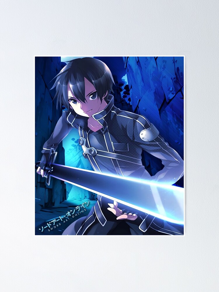 "sword art online kirito art" Poster for Sale by NOELCESTARY | Redbubble