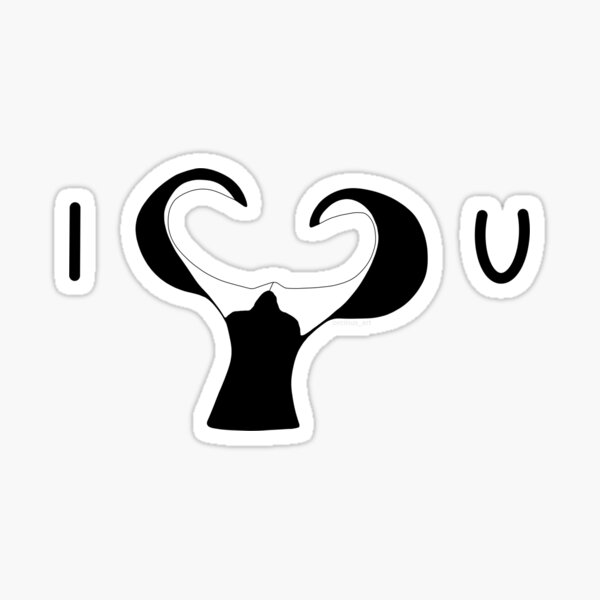 "I Keet Fluke U " Sticker for Sale by OrcinusArt | Redbubble