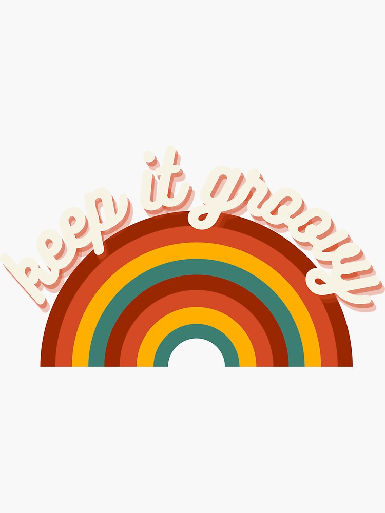 "keep it groovy" Sticker for Sale by ehmehli | Redbubble