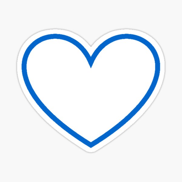 "Blue heart lovers" Sticker for Sale by allstars007 | Redbubble
