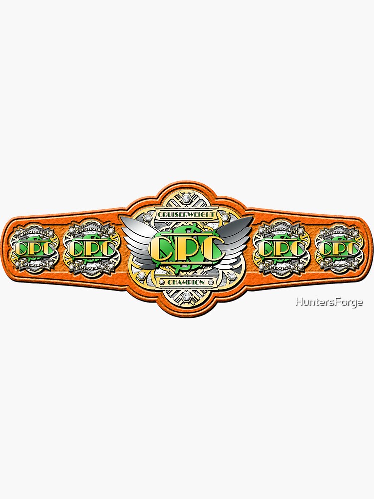 "CPC Cruiserweight Championship" Sticker for Sale by HuntersForge ...