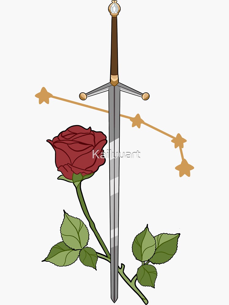 "Aries Sword " Sticker for Sale by Kailuuart | Redbubble
