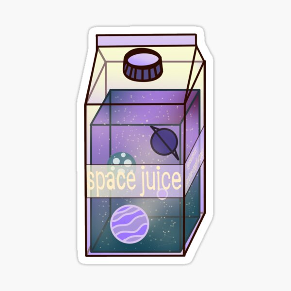 "Cute pink purple space juice " Sticker for Sale by Jellyinthebean ...