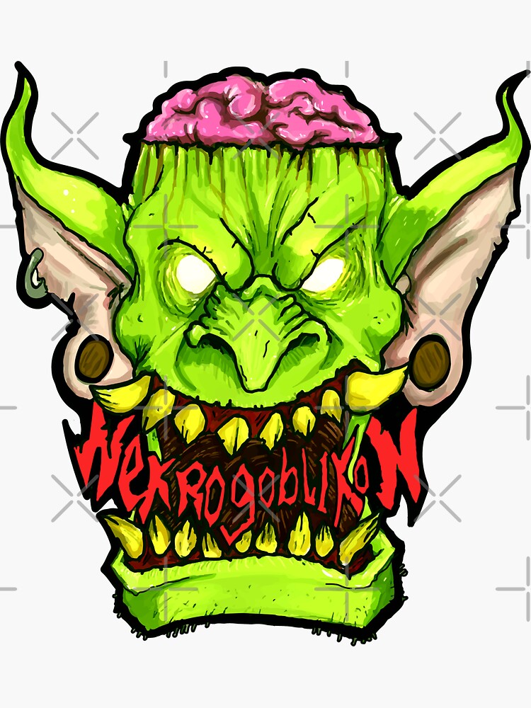 "Nekrogoblikon Artwork" Sticker for Sale by SuperDankStore | Redbubble