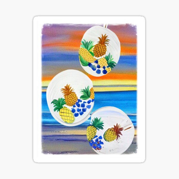 "Pineapple Inside Bubbles " Sticker for Sale by Oscararts2022 | Redbubble