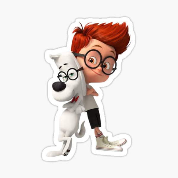 "Cartoon boy & dog" Sticker for Sale by Ideassbold | Redbubble
