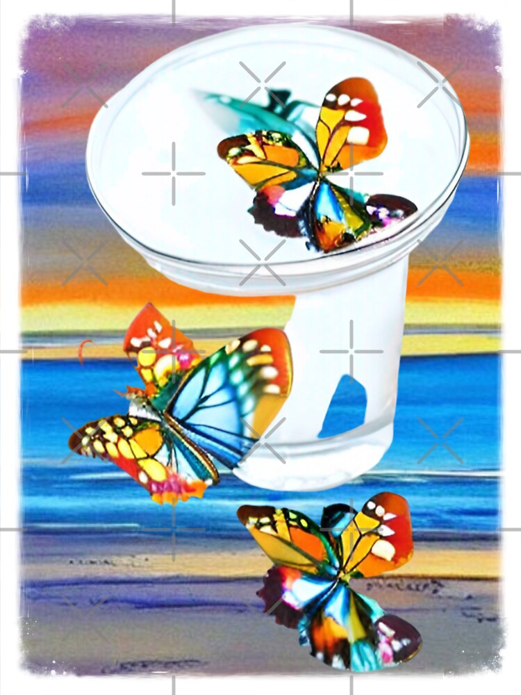 "Butterfly’s And Fountains" Sticker for Sale by Oscararts2022 | Redbubble