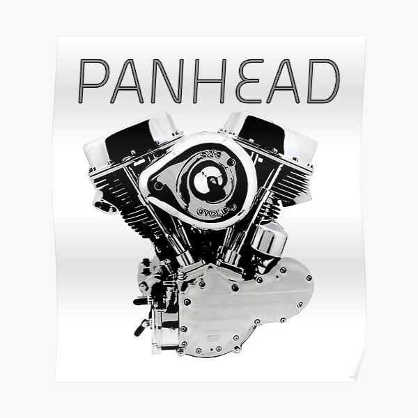"Panhead" Poster for Sale by stewsmith | Redbubble