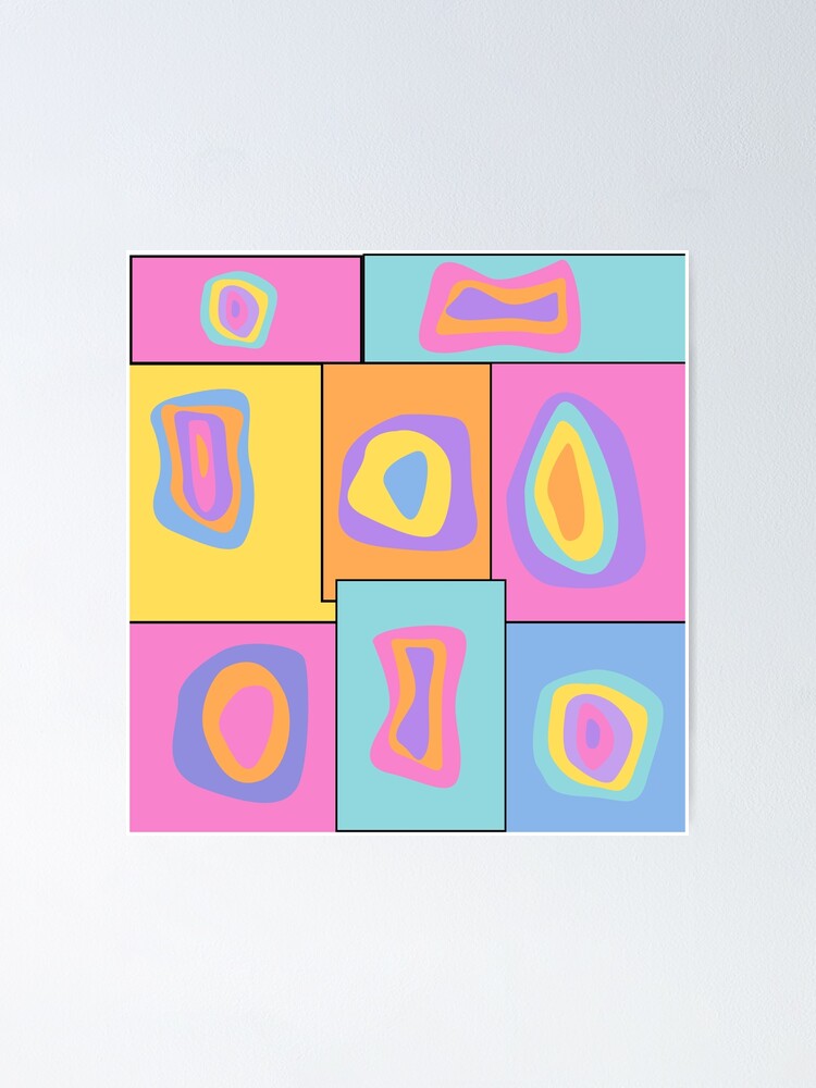 "Wassily Kandinsky - Several squares and rectangles design - Colorful ...