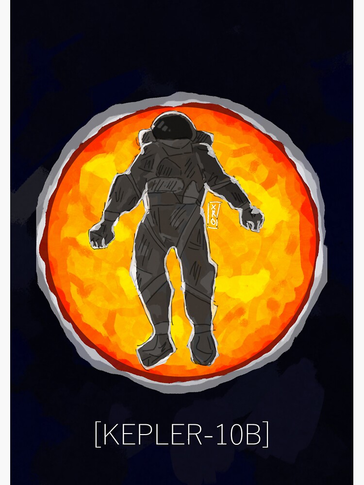 "KEPLER-10B" Sticker for Sale by XRO-art | Redbubble