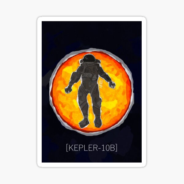 "KEPLER-10B" Sticker for Sale by XRO-art | Redbubble