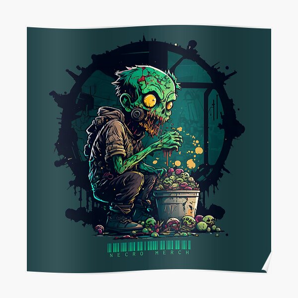 "Brain Eater - Necro Merch" Poster for Sale by NecroMerch | Redbubble