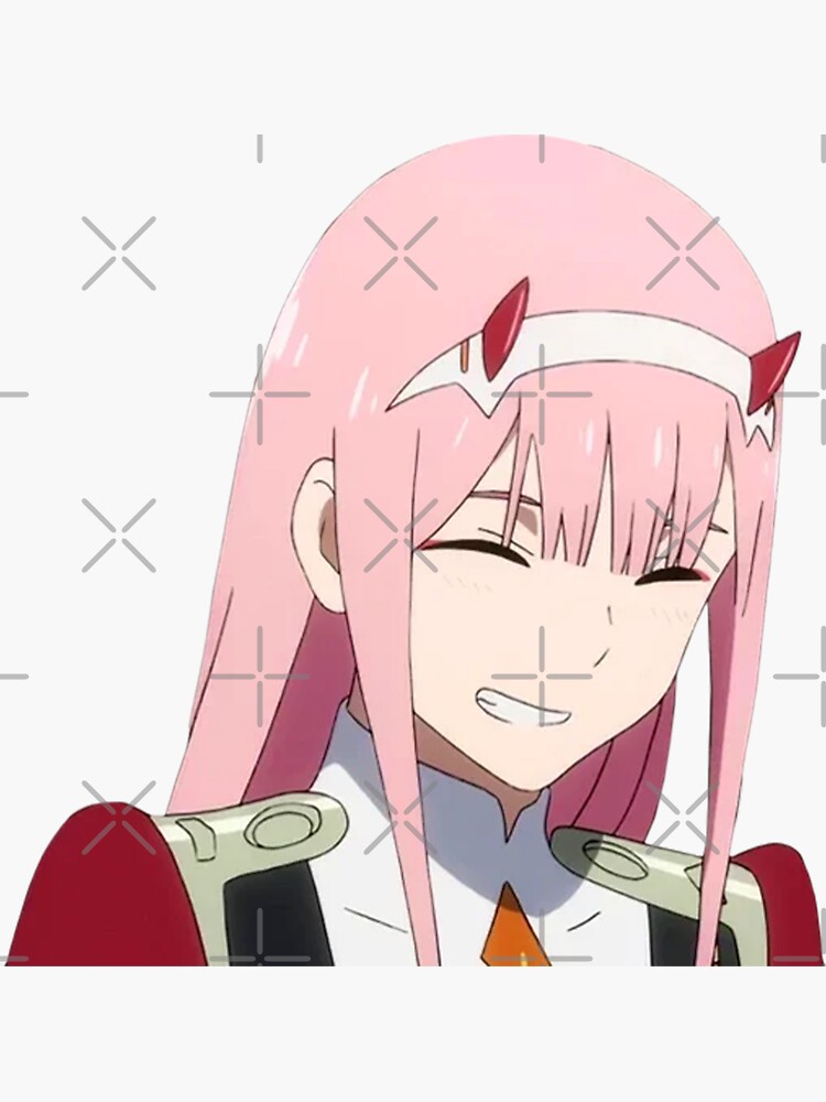 "ZERO TWO" Sticker for Sale by Weebo-worldd | Redbubble