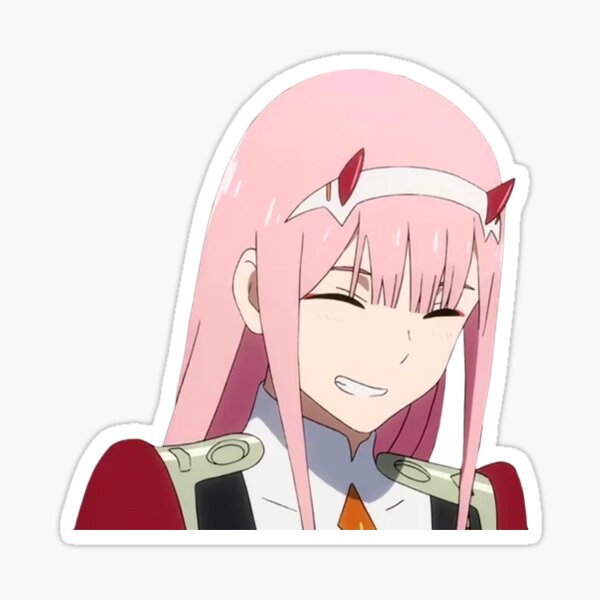 "ZERO TWO" Sticker for Sale by Weebo-worldd | Redbubble