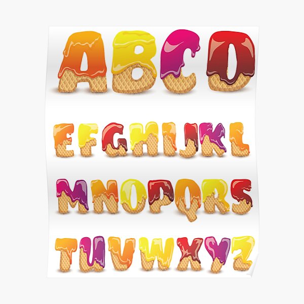 "alphabet lore lore alphabet lore" Poster for Sale by TheHappimess ...