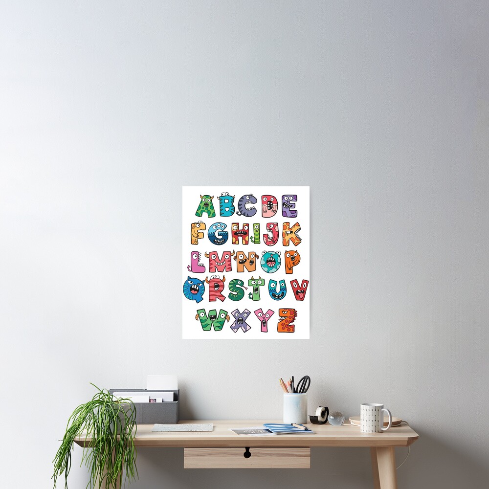 "alphabet lore lore alphabet lore cats" Poster for Sale by TheHappimess ...