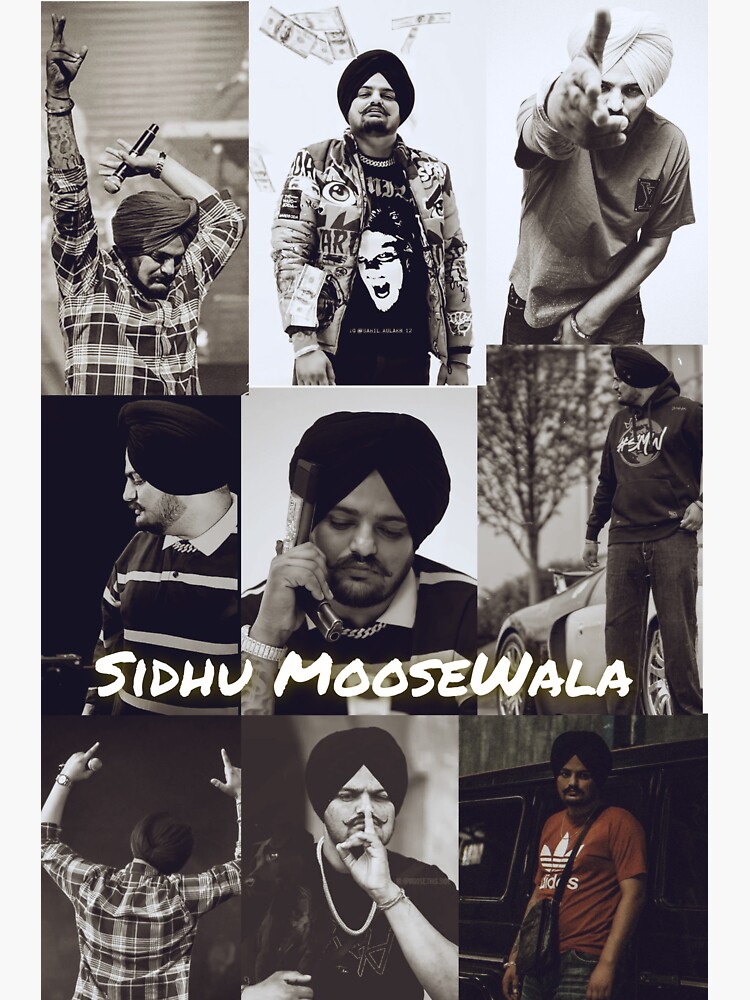 "Sidhu Moose Wala" Sticker for Sale by AESTHETICMEN | Redbubble