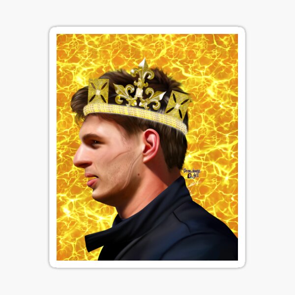 "Max Vertappen - double world Champ" Sticker for Sale by Justonegirl06 ...