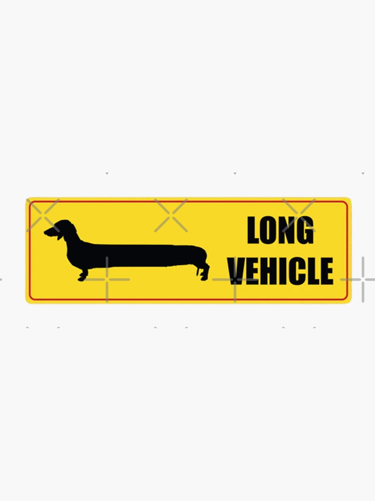"LONG VEHICLE" Sticker for Sale by krimow35 | Redbubble