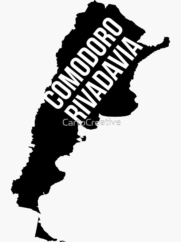 "Comodoro Rivadavia, Argentina Silhouette" Sticker for Sale by ...
