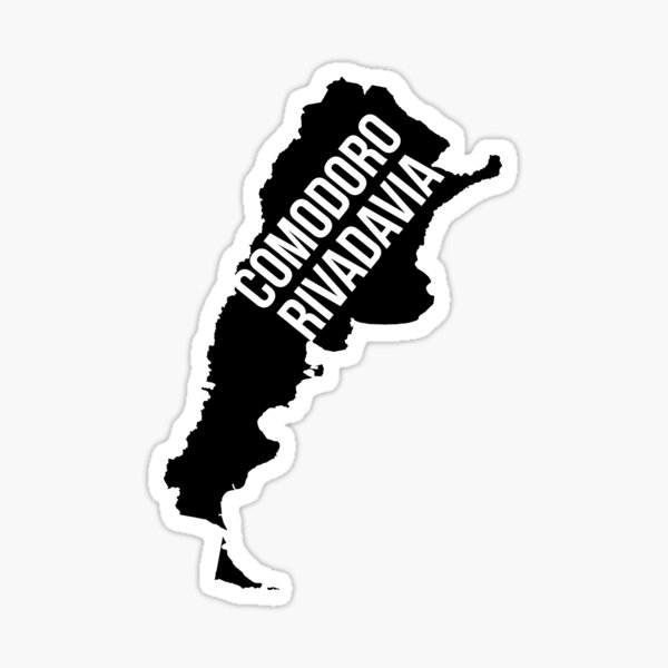 "Comodoro Rivadavia, Argentina Silhouette" Sticker for Sale by ...