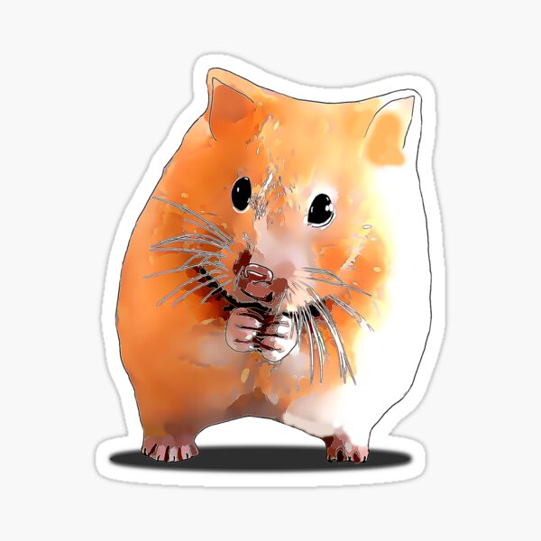 " hamster" Sticker for Sale by Ola-Art-Prints | Redbubble