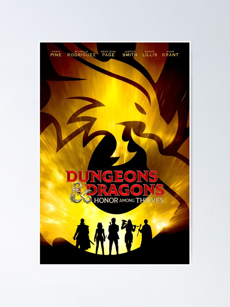 "Dungeons and dragons honor among thieves" Poster for Sale by Pi-Artist | Redbubble
