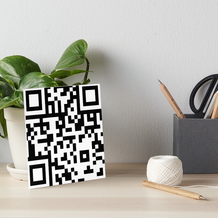 Chatgpt Qr Code Inverted Art Board Print For Sale By Red Alien Redbubble