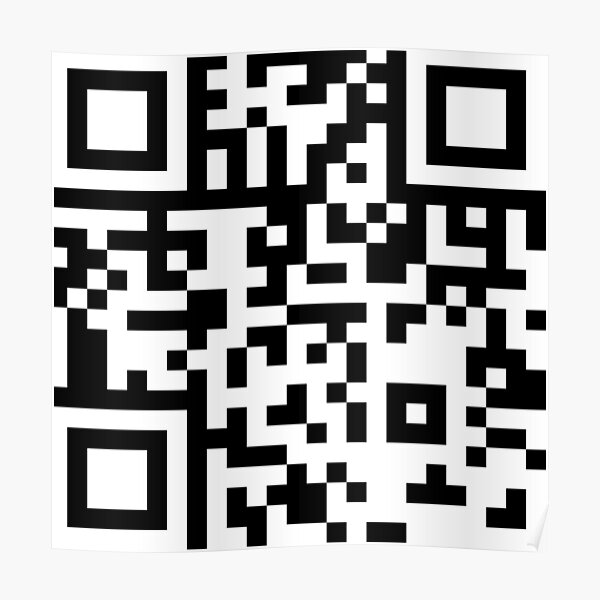 "ChatGPT QR Code - Inverted" Poster for Sale by Red-Alien | Redbubble